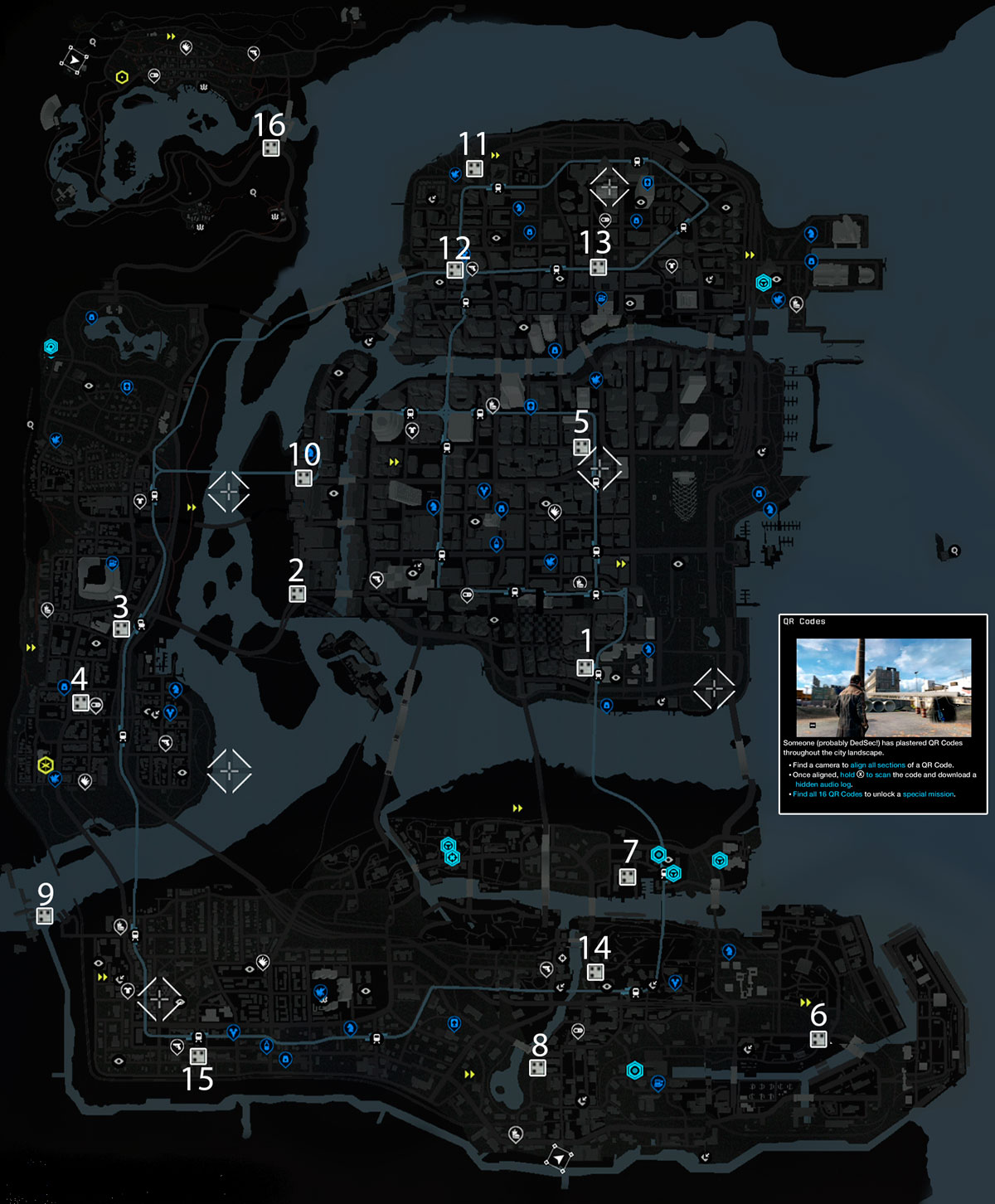 Watch Dogs розслідування QR-коди | gameshare.com.ua - ігровий підхід